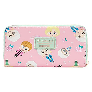 Loungefly Golden Girls Chibi Art All Over Print Faux Leather Wallet