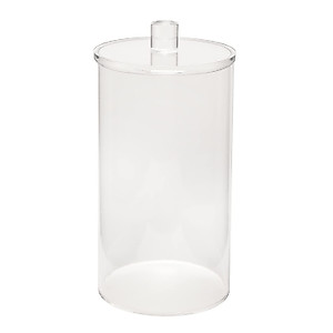 Toilet Paper Storage Container Plastic Bathroom Tissue Holder Free Standing for 2 Regular Rolls Bathroom Organizer Decor Ideas Accessory 5" D x 9.5" H