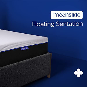 moonslide Memory Foam Mattress 10 Inch King Cooling Gel Cloud Feeling, 7 Zone High Density Certified Foam