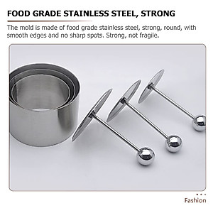 LUOZZY Cake Rings Mold Stainless Steel Cold Dish Moulding Mold and Dessert Food Rings Tools Dessert Mold for Cooking