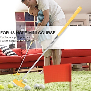 Golf Putter, Golf Putters for Men Right Handed and Left 6 Colors 24inch Mini Rubber Head Golf Putters Kids Golf Putter Steel Shaft for Kids, Junior and Adults Toddler Putter Golf Clubs(Yellow)