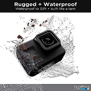 GoPro HERO8 Black - E-Commerce Packaging - Waterproof Digital Action Camera with Touch Screen 4K HD Video 12MP Photos Live Streaming Stabilization