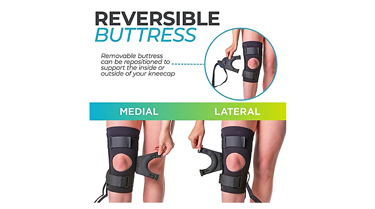 BraceAbility J Patella Knee Brace - Support & Pain Relief for Kneecap
