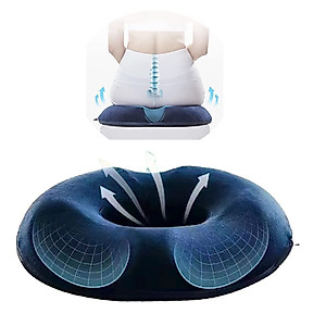 Donut Pillow Hemorrhoid Seat Cushion for Office Chair, Premium Memory Foam Chair Cushion, Ventilate Chair Chair Cushion for Pregnant Women, for Office/Car/Wheelchair/Home