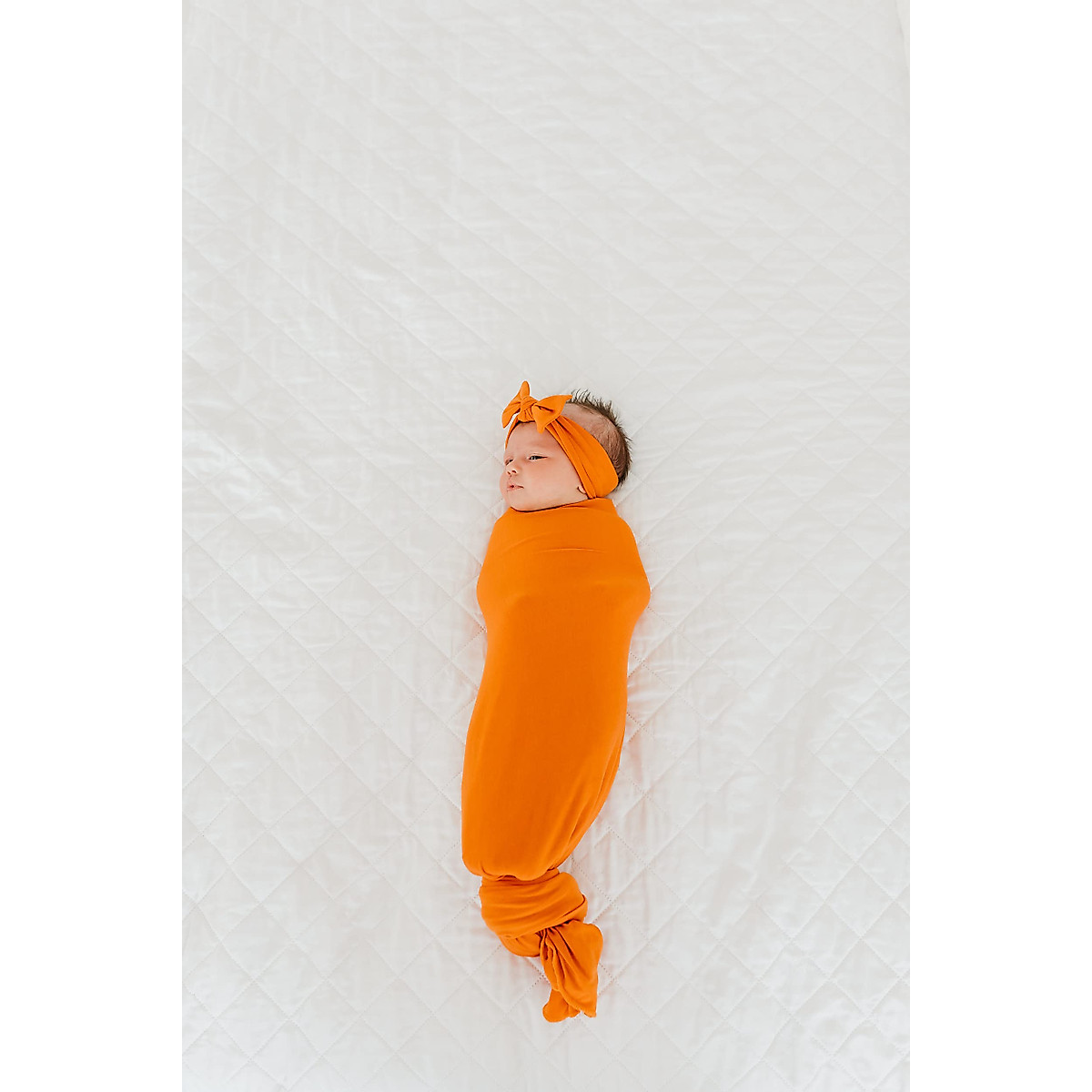 Large Premium Knit Baby Swaddle Receiving Blanket "Blaze" by Copper Pearl