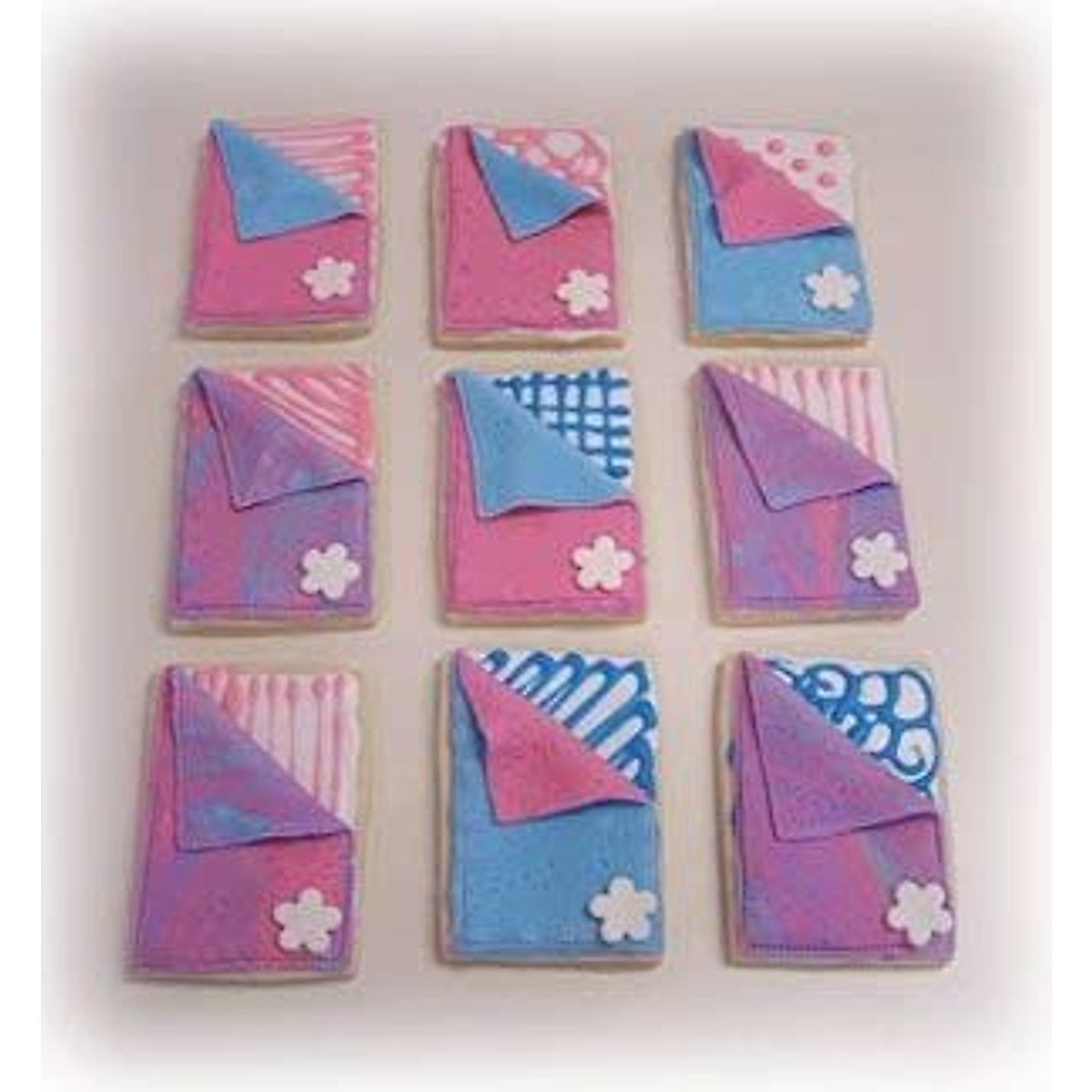 Vokop Rectangle Cookie Cutter Set-5 Pack Stainless Steel Rectangular Biscuit Molds Fondant Cake Cookie Cutter Set Pastry Mold-1" Depth