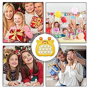 Shakven Push Bubble Sensory Pop Fidget Toy | Premium Quick Push Bubble Handheld Game Console,Decom Pression Sensory Toy Fidgets Handheld Games Consoles for Kids & Adults