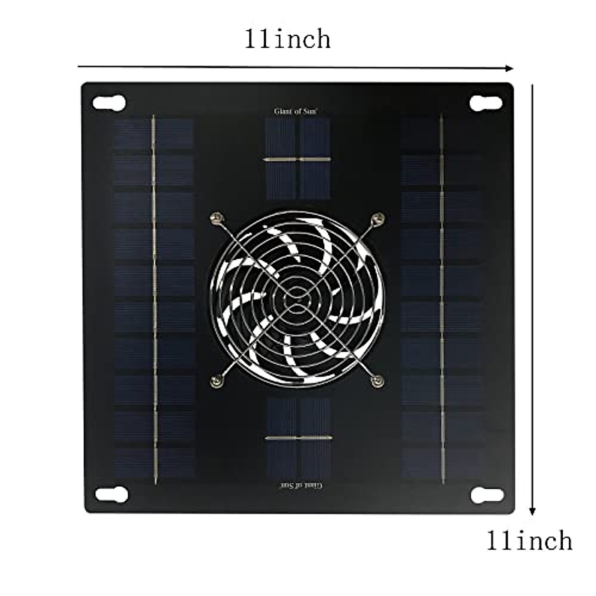 Amikadom #11HHa1 Solar Panel Fans 5W Solar Panel Powered Fan Waterproof Outdoor Solar Exhaust Ventilation Fan for Greenhouse Hicken Co
