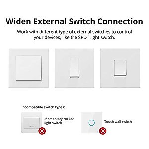 SONOFF ZBMINI ZigBee Mini Smart Light Switch(2 Way), Compatible with Alexa, SmartThings Hub, Google Home & SONOFF ZBBridge, ZigBee 3.0 Hub Required, Neutral Wire Required 4-Pack