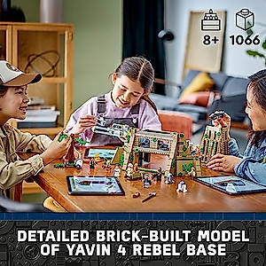 LEGO Star Wars A New Hope Yavin 4 Rebel Base, Star Wars Playset with a Command Room, Medal Ceremony Stage, Y-wing Starfighter, 12 Star Wars Figures and More, Fun Gift for Kids Ages 8 and Up, 75365