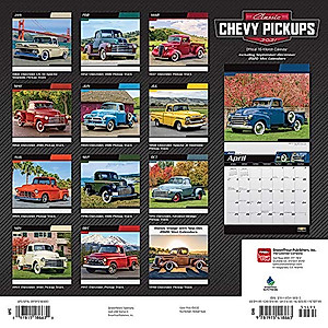 Classic Chevy Pickups 2021 Calendar: Foil Stamped Cover