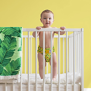 Bambino Mio Miosolo All-in-One Cloth Diaper, Tropical Toucan, (Pack of 4d-1)