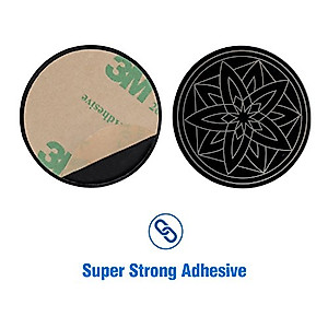 GLAREE Mount Metal Plate 5 Pack, Universal Metal Disc Replacement with Strong Adhesive for Magnetic Cell Phone Car Mount GPS Holder 5 Round