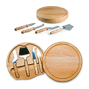 PICNIC TIME NHL Boston Bruins Circo Cheese Board and Knife Set - Charcuterie Board Set - Wood Cutting Board