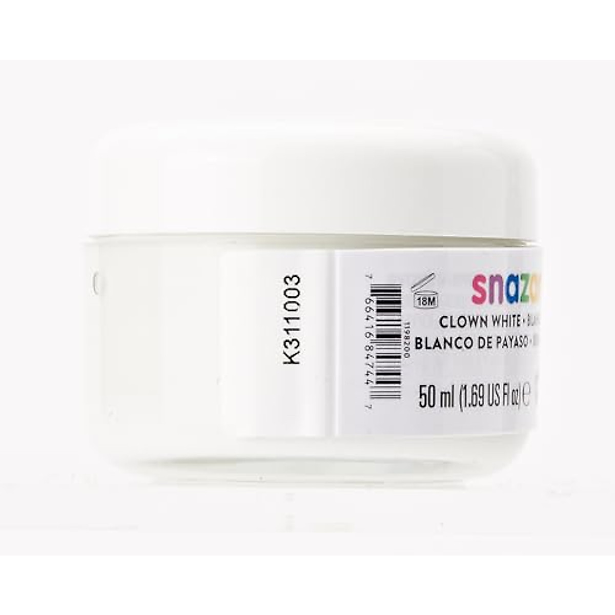Snazaroo Face and Body Paint, Clown White, 50ml
