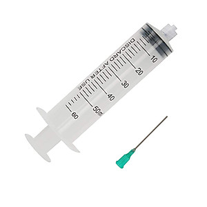 Shintop 60ml Syringes with 18Ga 1.5'' Blunt Tip Needles for E-Liquids,Oil or Glue Applicator(Pack of 10)