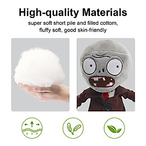 Maikerry 1 PC PVZ Zombies Plush Toy Brown Coat Normal Zombies Toys,Halloween Christmas Birthday Decoration Zombie Plush Doll
