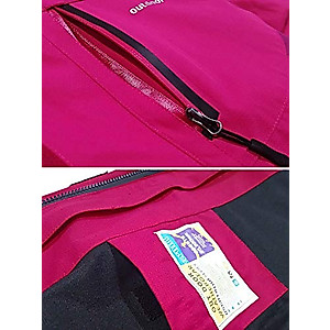 3 in 1 Winter Coats for Women - Rain Jacket, Ski Jacket, Tactical Waterproof Jacket in Dark Purple
