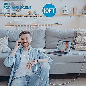 iPad Charger USB C for iPad 10th Gen, iPad Mini 6th, iPad Pro 12.9/11 inch 2022/2021/2020/2018, iPad Air 5/4, iPad Pro Charger 20W Super Fast C Charger with Apple Certified 10FT Long iPad Charger Cord