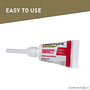 Frontline Gold Flea & Tick Treatment for X-Large Dogs Up to 89 to 132 lbs. Pack of 3