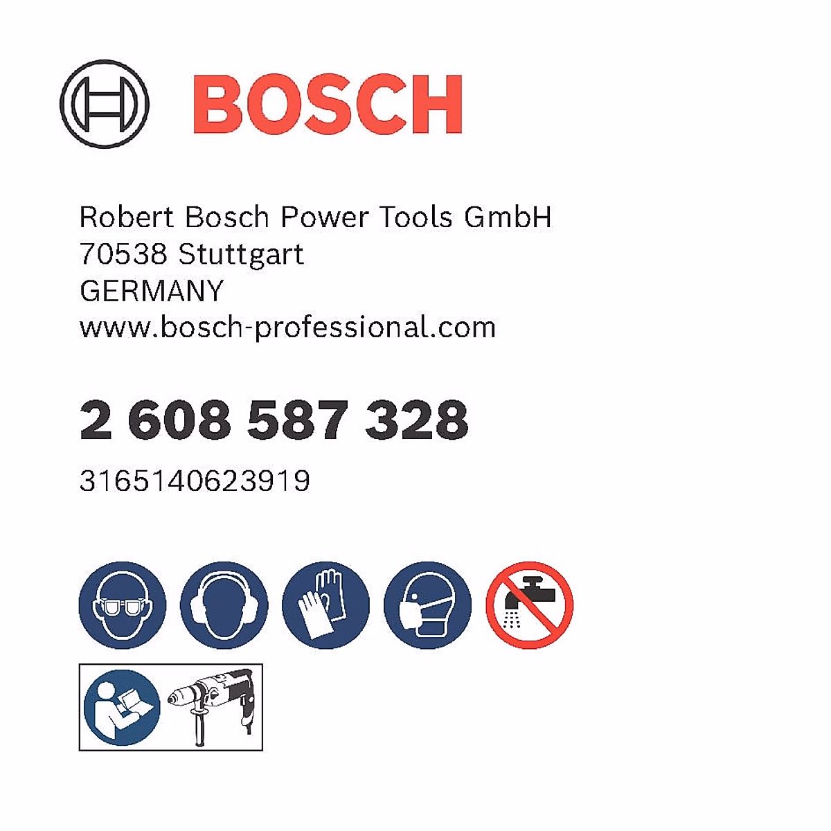 Bosch 2608587328 BSPF Diamond Core Cutter, 107mm x 150mm x 7mm, Silver