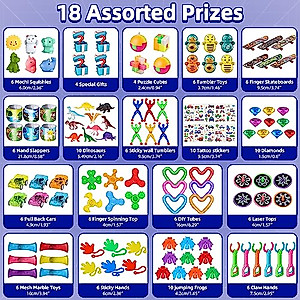 nicknack Kids Party Favors for Classroom Prizes Box Toys Assortment 120PCS Pinata Toy Fillers Fidget Toy Bulk, Carnival Prizes