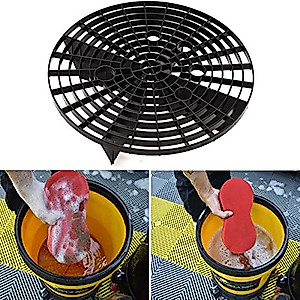 Spurtar Car Washing Bucket Bracket, Sand Separator Car Wash Bucket Insert Auto Detail Dirt Separator Fix Impurities and Prevent Your Car from Scratches During Washing