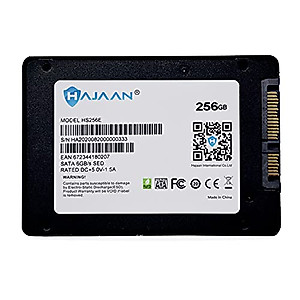 HAJAAN 256 GB SSD 3D NAND TLC 2.5 inch SATAIII 6Gb/s up to 520MB/s Internal Solid State Drive for Laptop Tablet PC Desktop