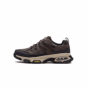 Skechers Men's Skech Air Envoy Oxford, Brown/Black, 12