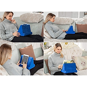 SoSickWithIt New Compressible Tablet Stand Pillow Holder Multi Angle Soft Cushion Pillow Stand for iPad Tablet Book and E-Reader (Little Gray)