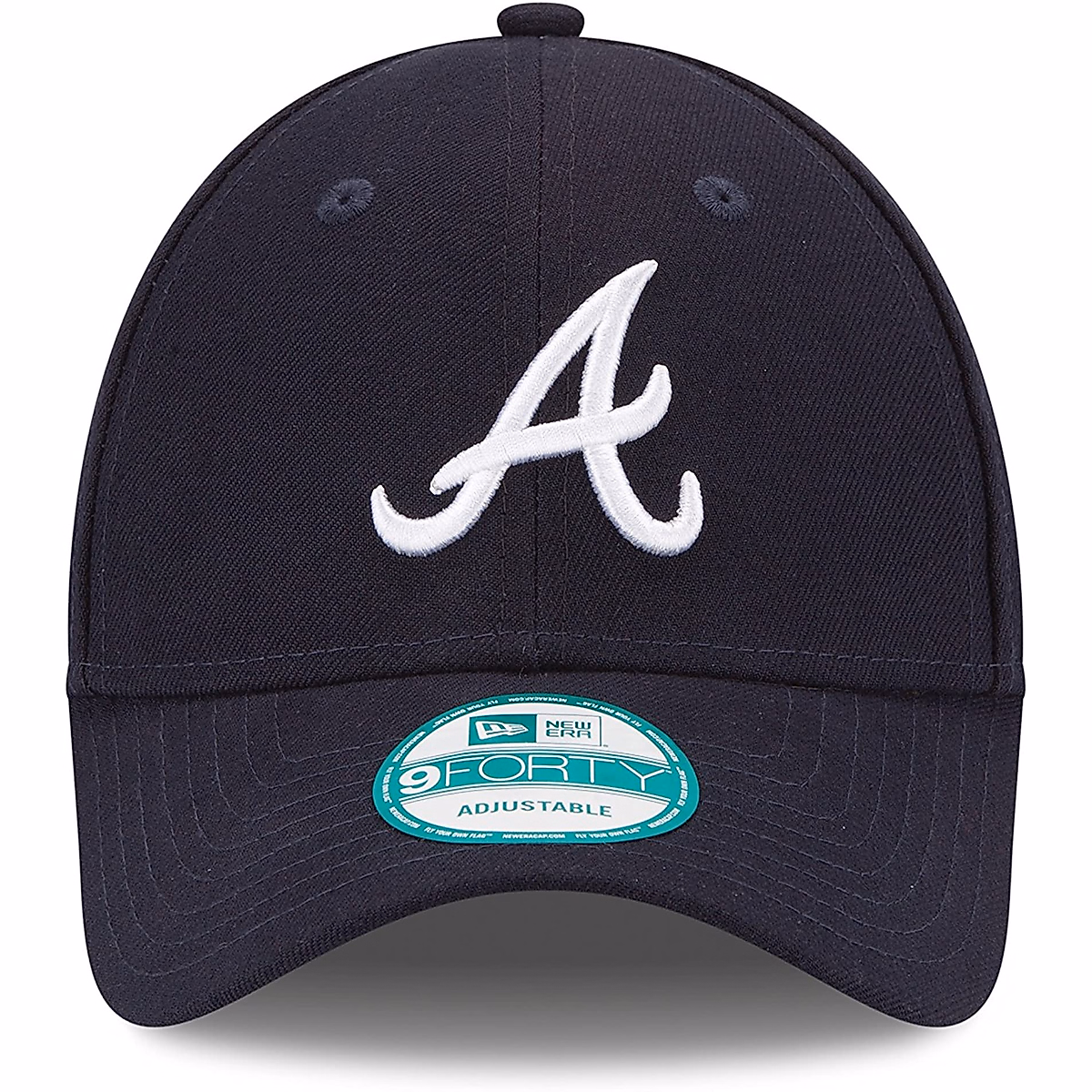 New Era MLB The League 9FORTY Adjustable Hat Cap One Size Fits All (Atlanta Braves Navy)