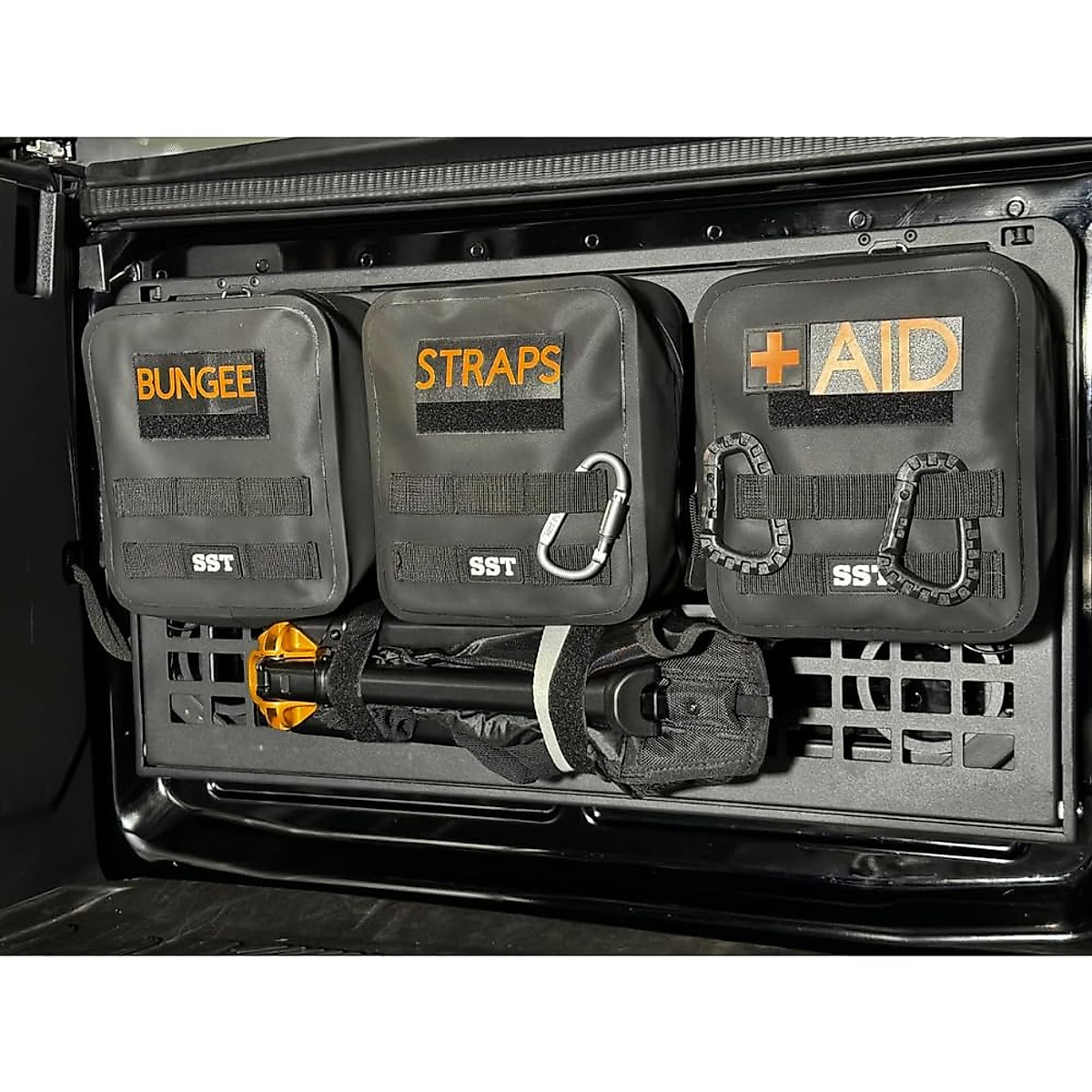 SealBags Large Water Resistant Tactical MOLLE Pouch for Hiking, Tools and Camping Gear. Durable Thermoplastic Design and Molle Compatible with Backpacks, Tactical Belts, Waist Bags and More