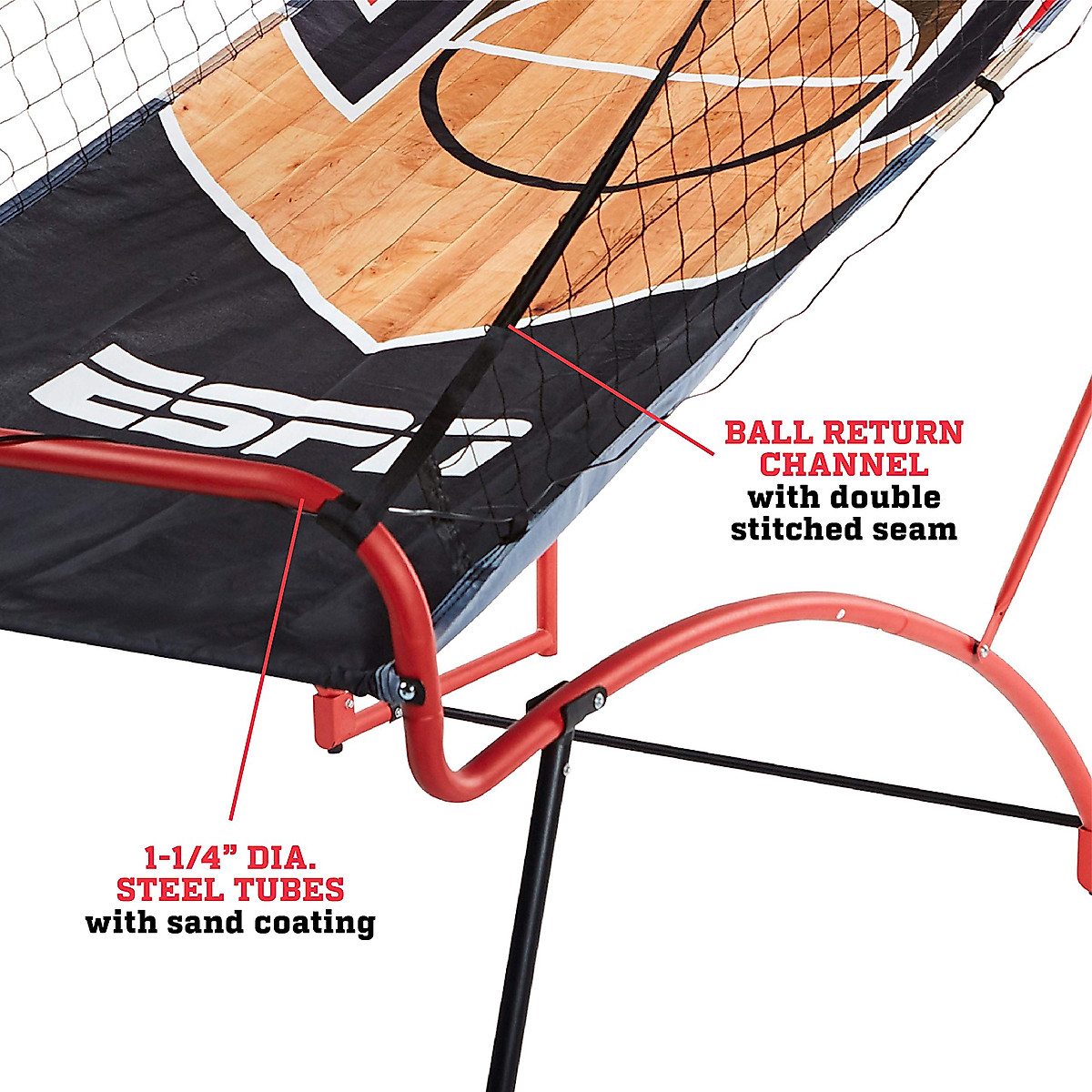 ESPN EZ Fold 2 player Basketball Game with Polycarbonate Backboard and LED Scoring