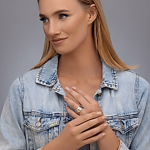 925 Sterling Silver Rotating Spinner Band Ring Wrapped With 5 Hammerd Spinner Rings Stylish Hypoallergenic Nickel and Lead-free Artisan Handcrafted Designer Collection, Made in Israel