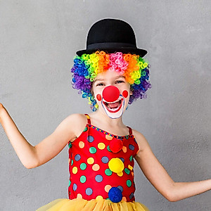 Boao 60 Pieces Red Clown Noses Cosplay Noses Foam Circus Noses for Halloween Christmas Carnival Costume Party Dress Up