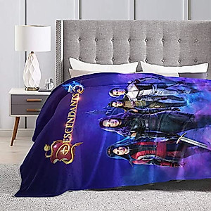 NoogYent Retro Flannel Fleece Blanket Super Soft, Comfortable and Warm, Lightweight Blanket Household Micro-Fleece Blanket, 10842, 60Inx50In