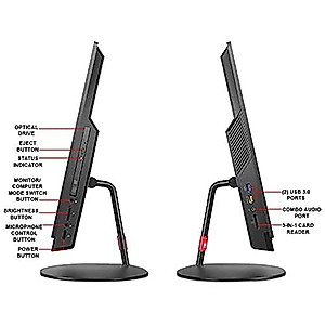 Lenovo ThinkCentre M900z All in One Desktop, 23.8 FHD, Intel i7-6700 Upto 4.0GHz, 16GB RAM, 2TB SSD, Webcam, DVDRW, DisplayPort, Windows 10 Pro (Renewed)