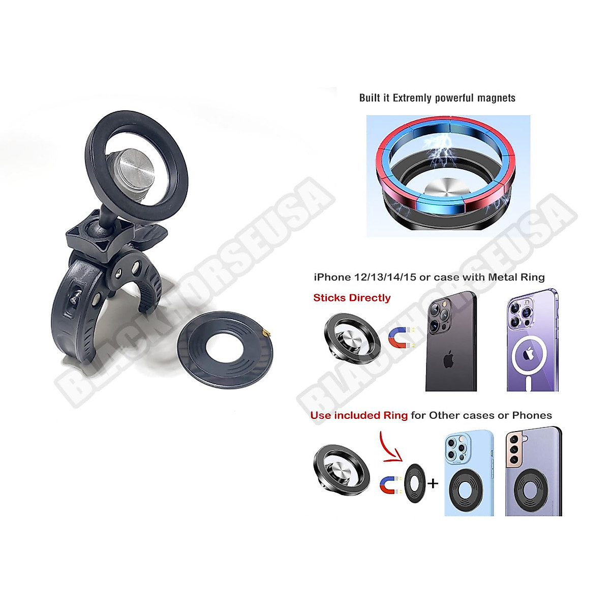 Phone Mount holder compatible with Hyundai Elantra (2021 2022 2023) dashboard | Compatible with Magnetic, magsafe, clamp on, cradle and wireless charger