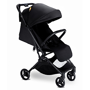 MAMAZING Lightweight Baby Stroller with Organizer, Ultra Compact & Airplane-Friendly Travel Stroller, One-Handed Folding Stroller for Toddler, Only 11.5 lbs, Coal
