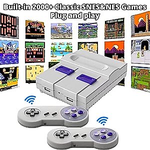 Retro Game Console with 620 Video Games,Classic Mini Game System with Wireless Controller, HDMI HD and AV Output Plug and Play Game Console,Retro Toys Gifts Choice.