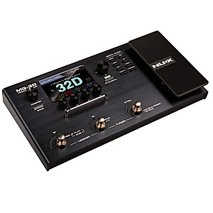NUX MG-30 Guitar Multi-Effects Pedal Guitar/Bass/Acoustic Amp Modeling Processor, IR Loader, White-Box Algorithm, EFX Routing, 4'' Color LCD, NMP-2 Footswitch Included