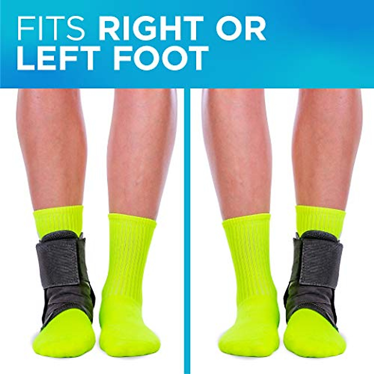 BraceAbility Sports Ankle Brace - Best Lace Up Figure 8 Sprained, Rolled or Twisted Active Support Wrap Stabilizer Splint for Basketball, Volleyball, Soccer, Working Out, Running Pain Treatment (S)