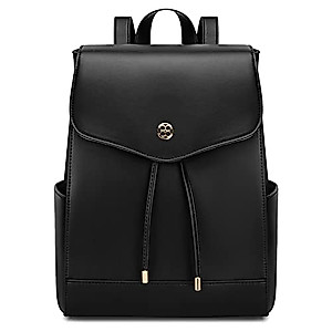 Missnine Small Backpack Purse for Women Fashion PU Leather Mini Backpack Girls Ladies Travel Bag Casual Daypack Black