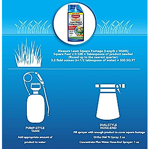 BIOADVANCED 704140 All-in-One Lawn Weed And Crabgrass Killer Garden Herbicide, 40-Ounce, Concentrate