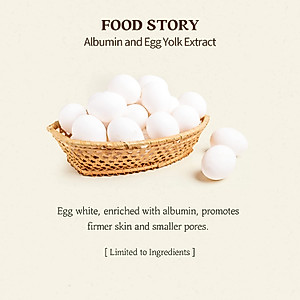 SKINFOOD Egg Perfect Pore Cleansing Foam 150ml - Egg Yolk, Albumin Contained Pore Refining Facial Foam Cleanser - Removes Impurities from Pores (5.07 fl.oz.)