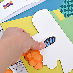 DJECO Inspired by Square Heads Sticker Craft Kit, Picasso, Multi