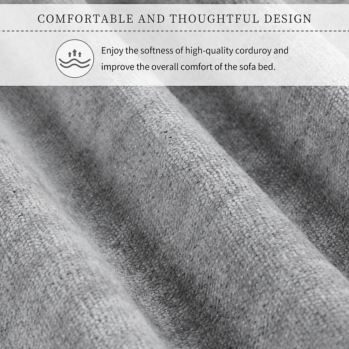 Merax Soft Cushion Convertible Sofa Pull Bed for Two People to Sit On, 2-Seater Upholstery Couch for Living Room Apartment, 61.40 inch Length, Grey