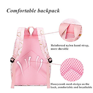 3 Piece Teen Girls Backpack Set Kids Bookbag with Lunch Box Elementary School Outdoor Bag