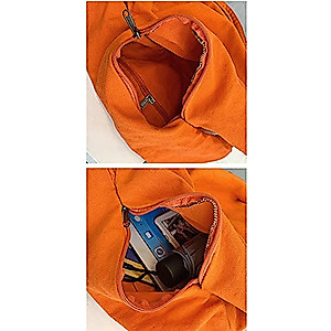 HUALEENA Women's Large Capacity Canvas Bag Crossbody Bag Casual Hobo Bag Shoulder Bag Shopping Bag Unisex (Black)