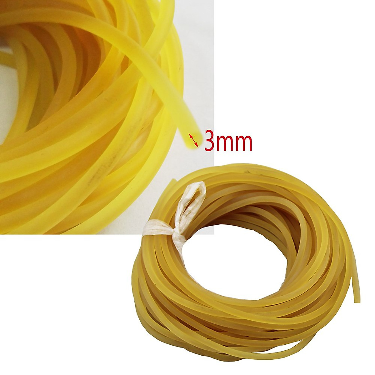 UP100 10 Meters Diameter 2mm/2.2mm/2.5mm/3mm/3.5mm Plain Traditional Solid Elastic Rubber Rope Tied Fishing Line